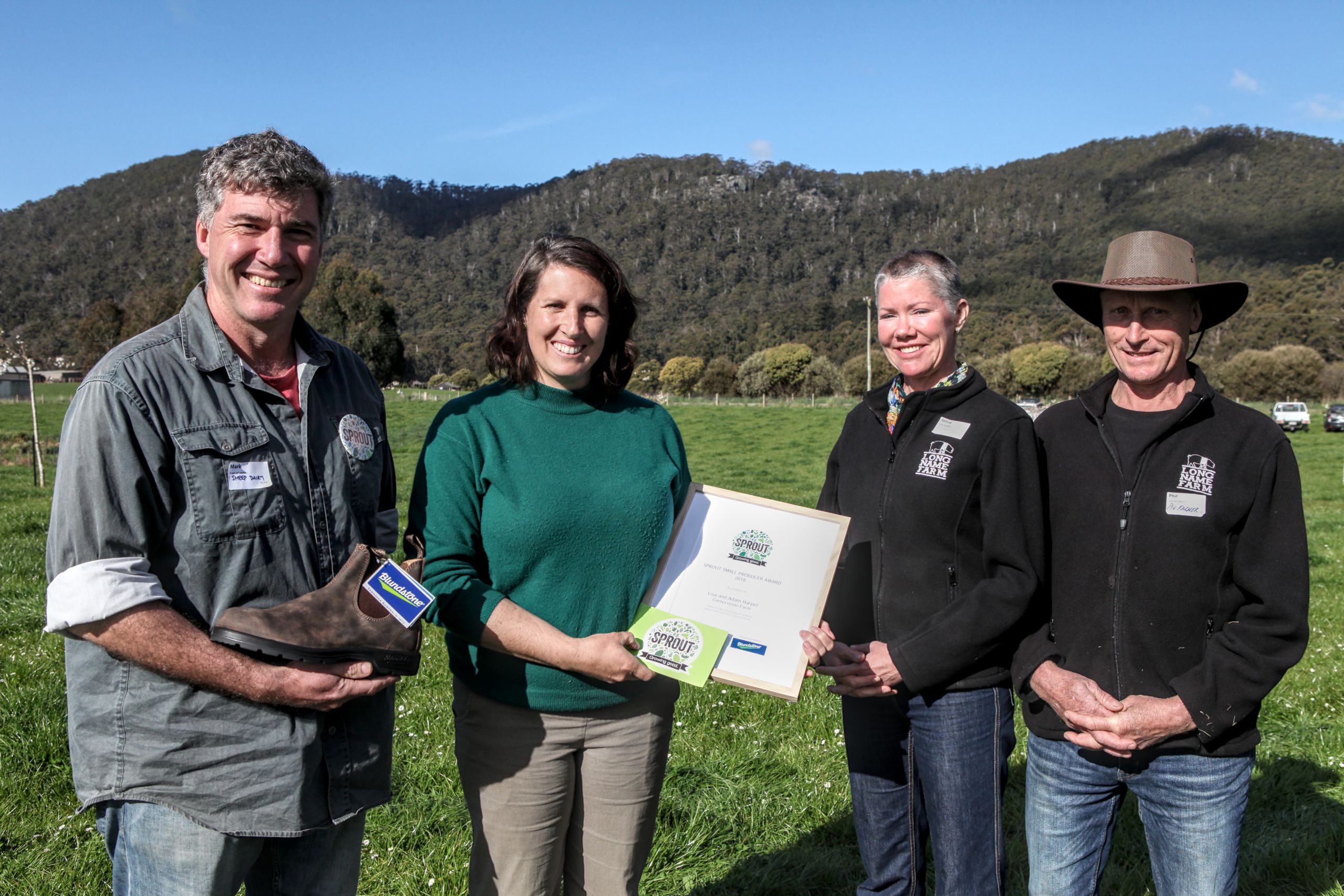2018 winners: Lisa & Adam of Cornerstone Farm - Sprout Tasmania